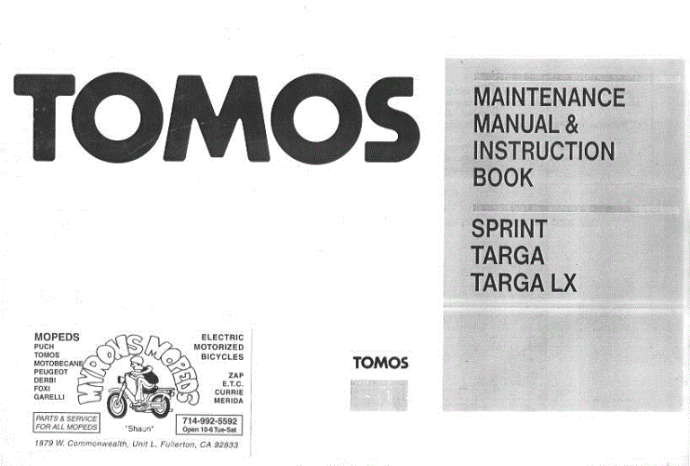 Manuals « Myrons Mopeds