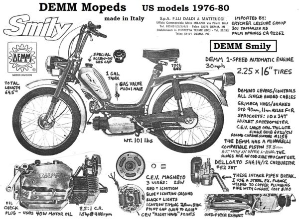 Demm Parts « Myrons Mopeds