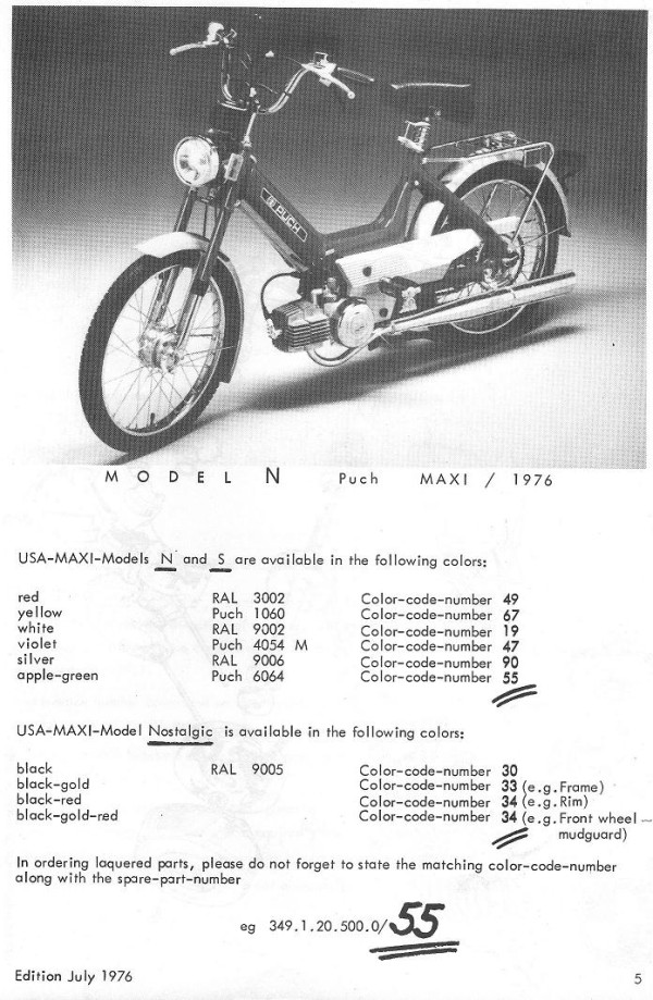 Puch US Models « Myrons Mopeds