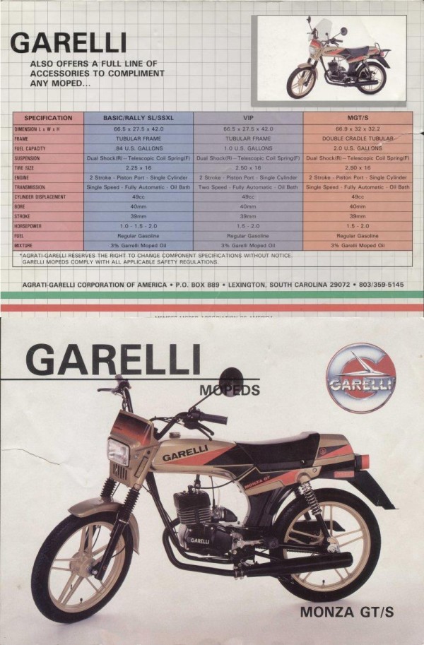 Garelli Models 1980-2020 « Myrons Mopeds