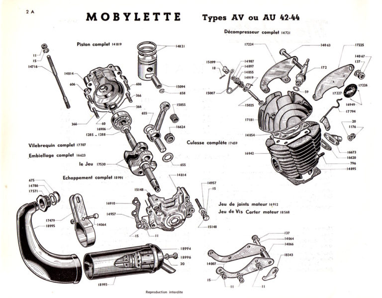 Motobecane Mobylette Engines « Myrons Mopeds