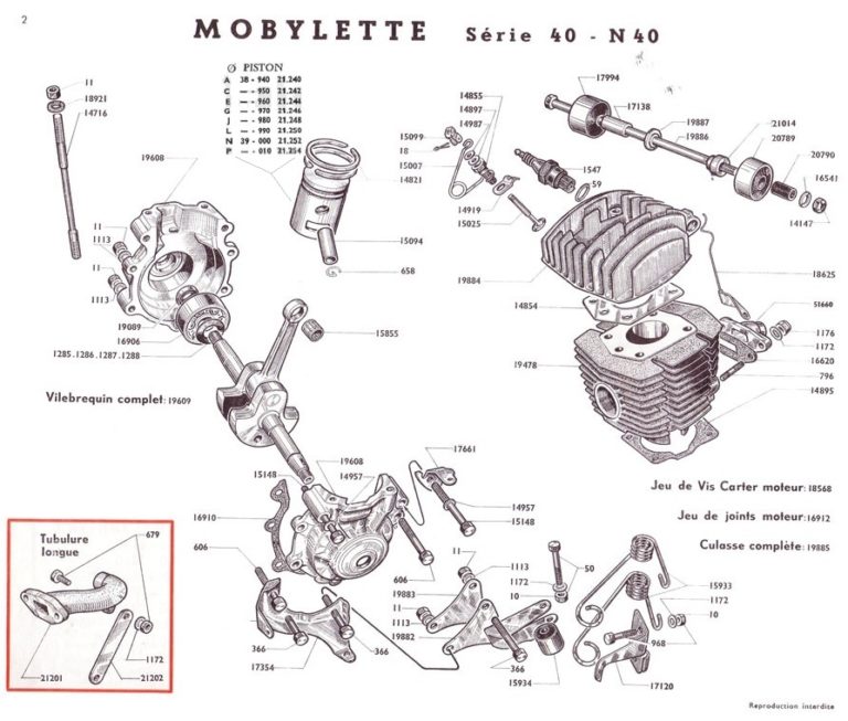 Motobecane Mobylette Engines « Myrons Mopeds