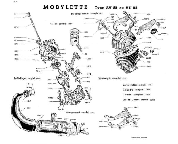 Motobecane Mobylette Engines « Myrons Mopeds