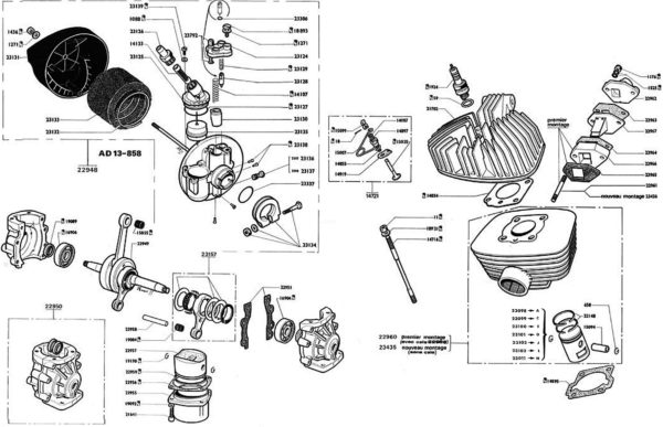 Motobecane Mobylette Engines « Myrons Mopeds