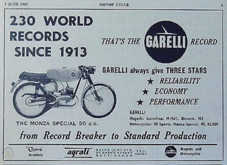 Garelli Models 1947-1979 « Myrons Mopeds