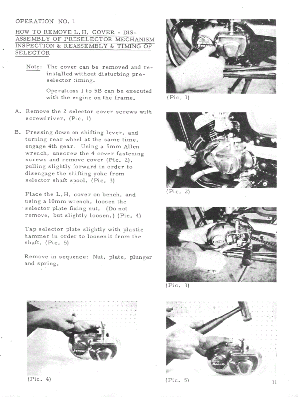 Benelli Dynamo Service Manual « Myrons Mopeds