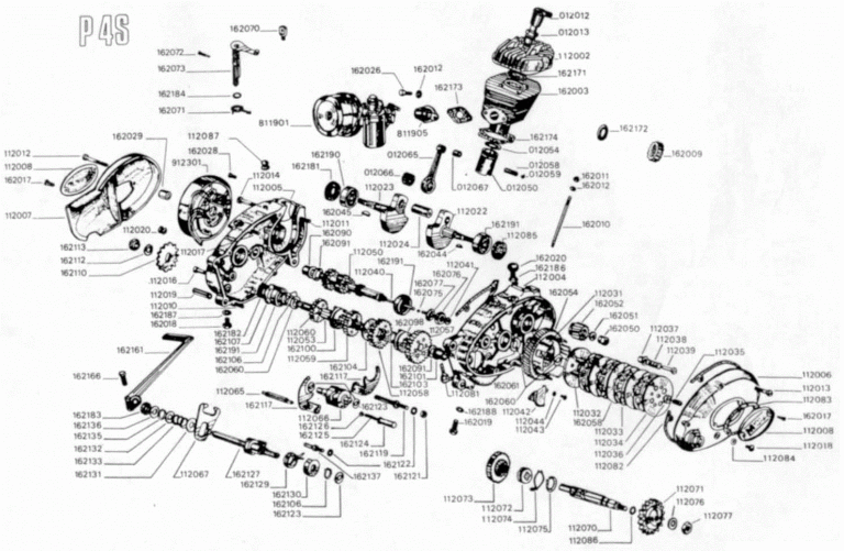 Minarelli P4, P4S, P4V, P4E, P4A « Myrons Mopeds