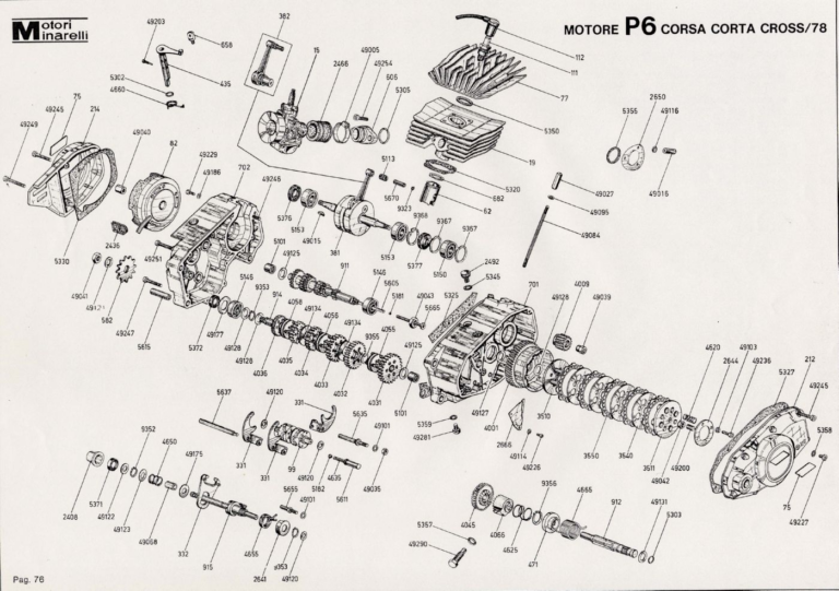 Minarelli P6, P6S, P6-4, SP6, P6-70, P6CS, P6R, P6CC « Myrons Mopeds